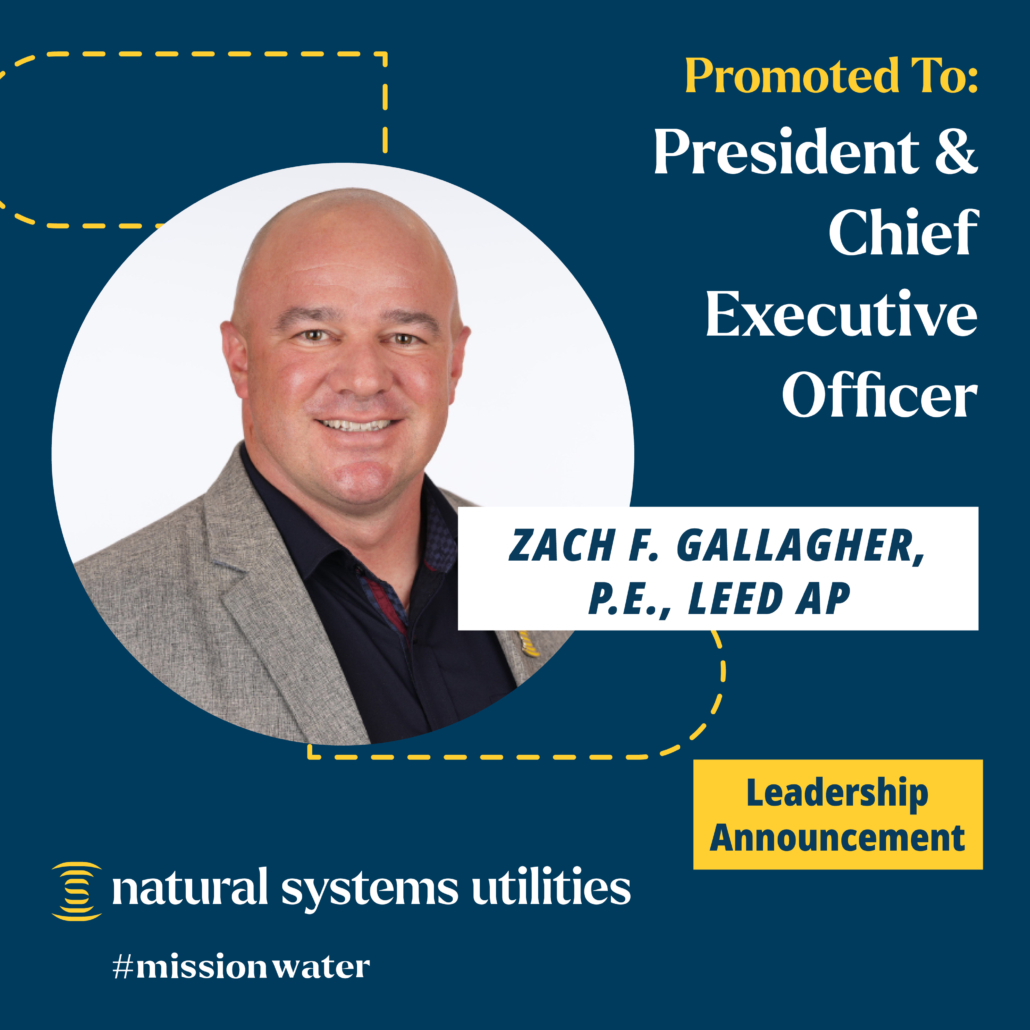 NATURAL SYSTEMS UTILITIES ANNOUNCES EXECUTIVE LEADERSHIP CHANGES ...